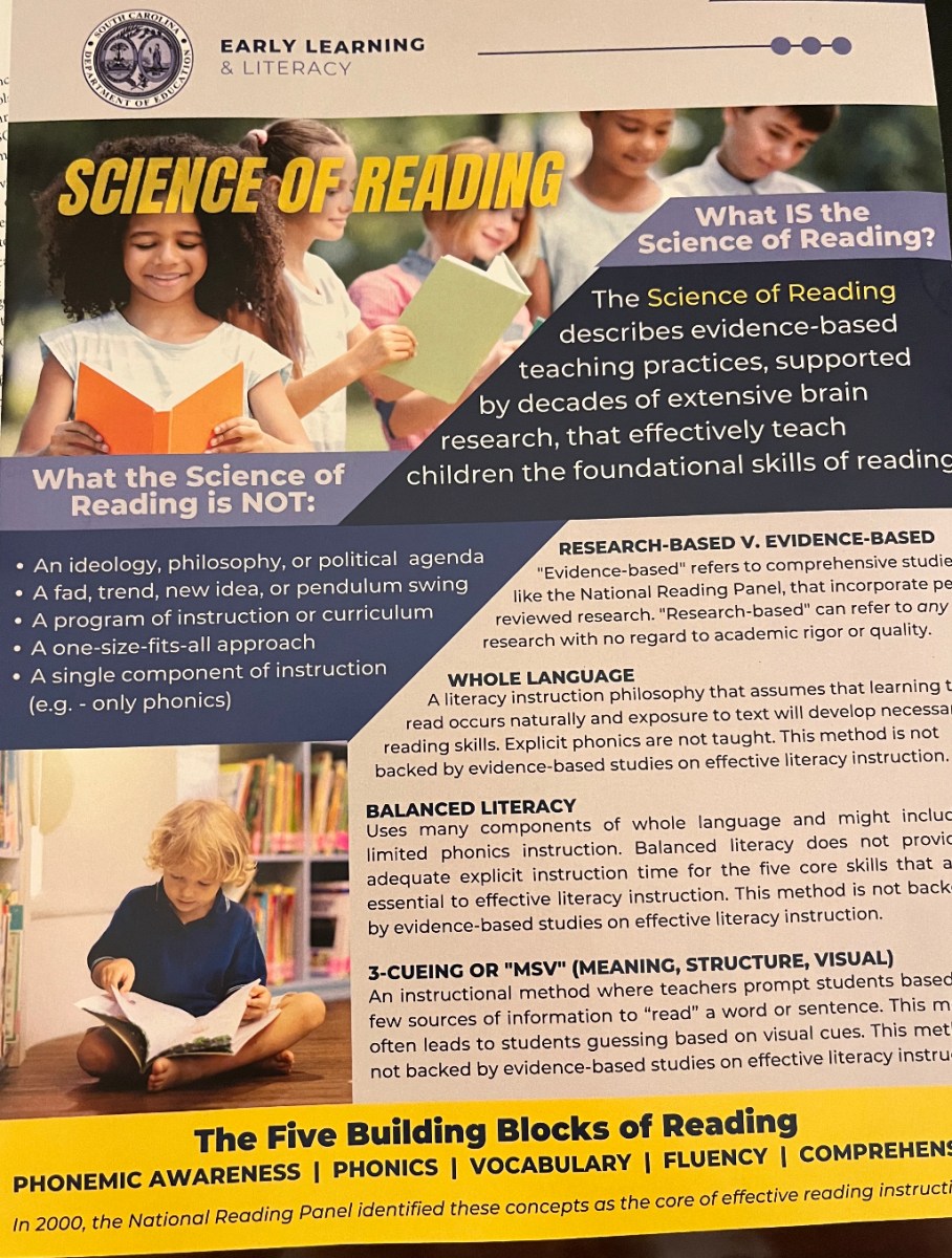Fact Checking SCDOE Science of Reading Infographic | dr. p.l. (paul) thomas